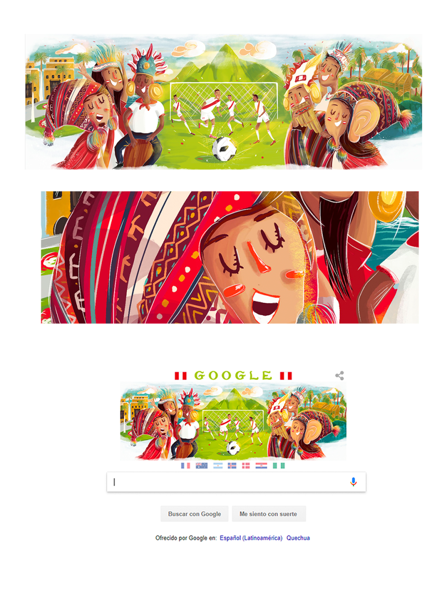 Perú / World Cup Google Doodle – Andreaga